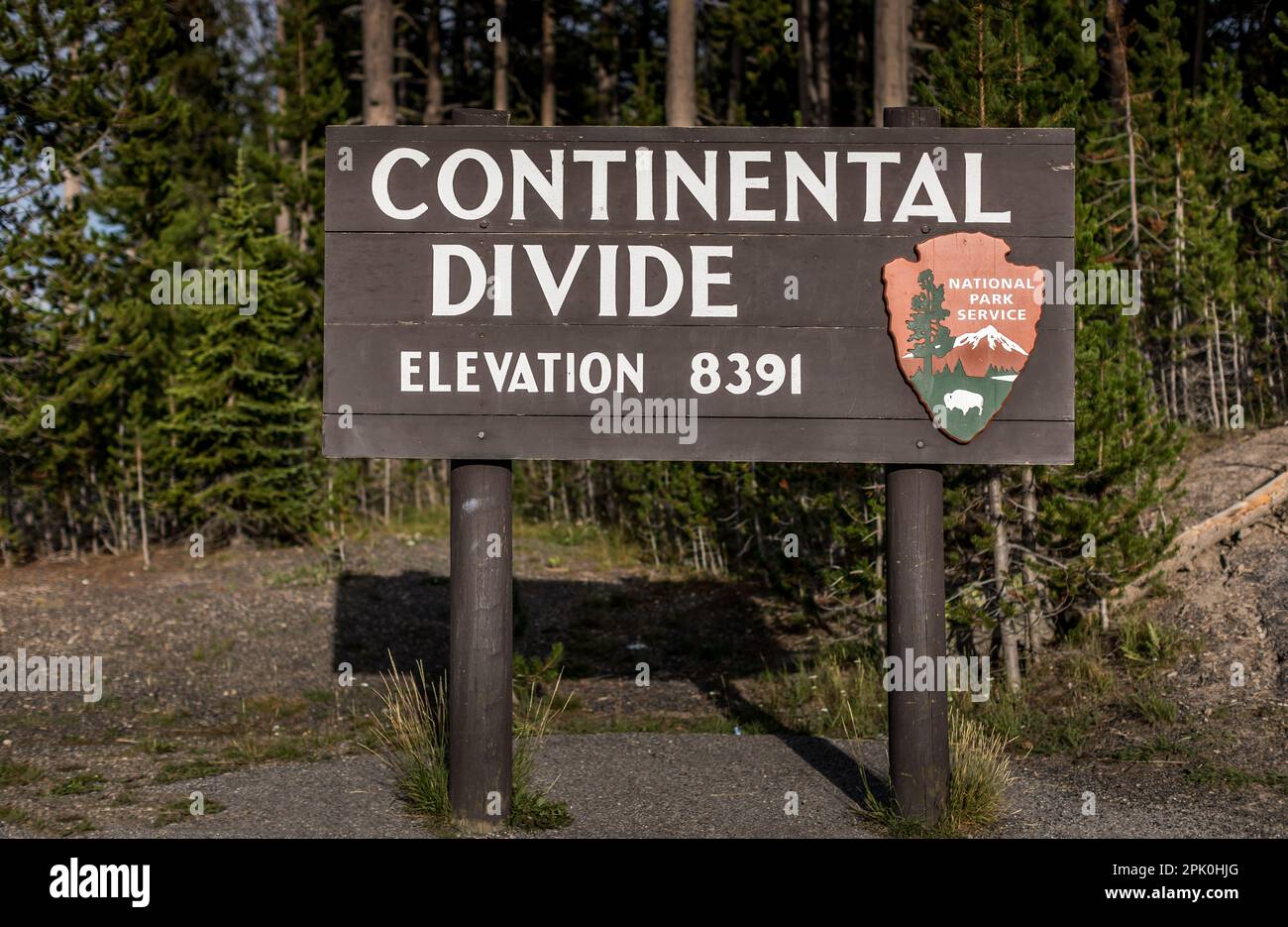 Continental Divide -Yellowstone National Park, Wyoming Stock Photo - Alamy