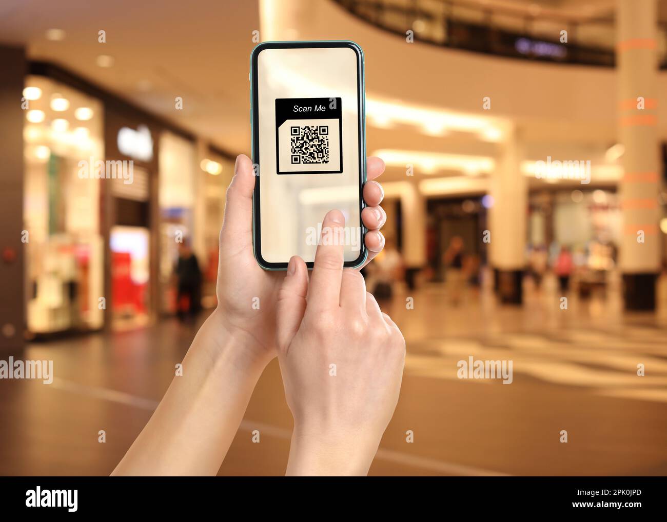 Qr code on big screen hi-res stock photography and images - Alamy