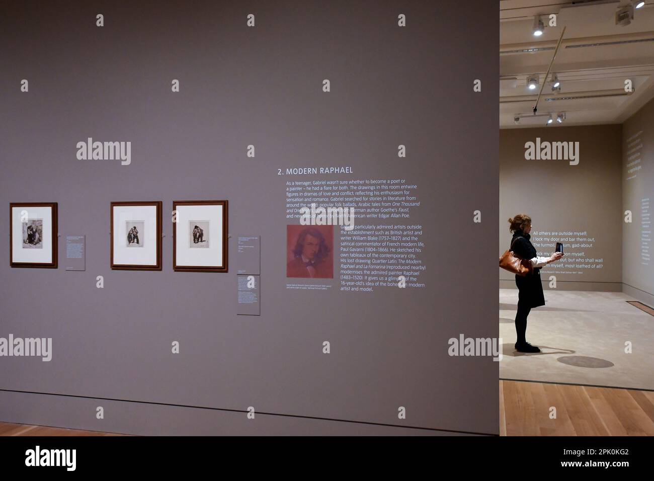 London, UK, 5th Apr 2023, The Rossettis at Tate Britain, charting the ...