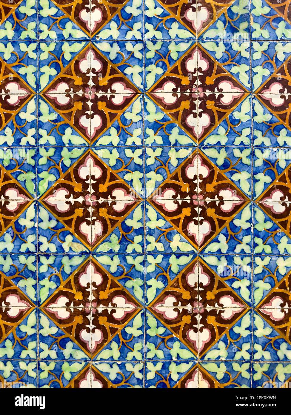 Old Traditional Portuguese azulejos, painted ceramic tilework Stock ...