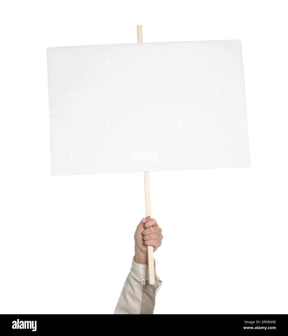 Wooden stick protest sign hi-res stock photography and images - Alamy