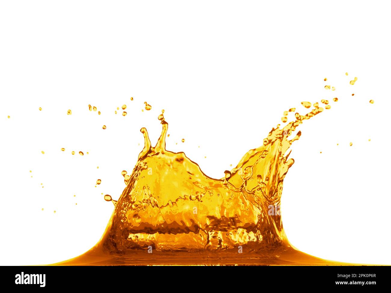 Natural organic cooking oil splashing on white background Stock Photo ...