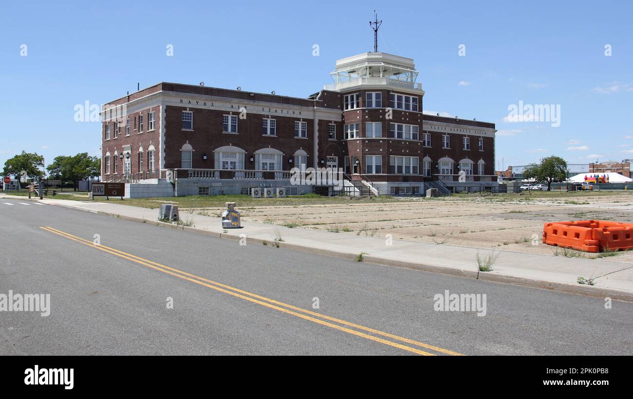 Floyd Bennett Field, Art Deco building of former main terminal and ...