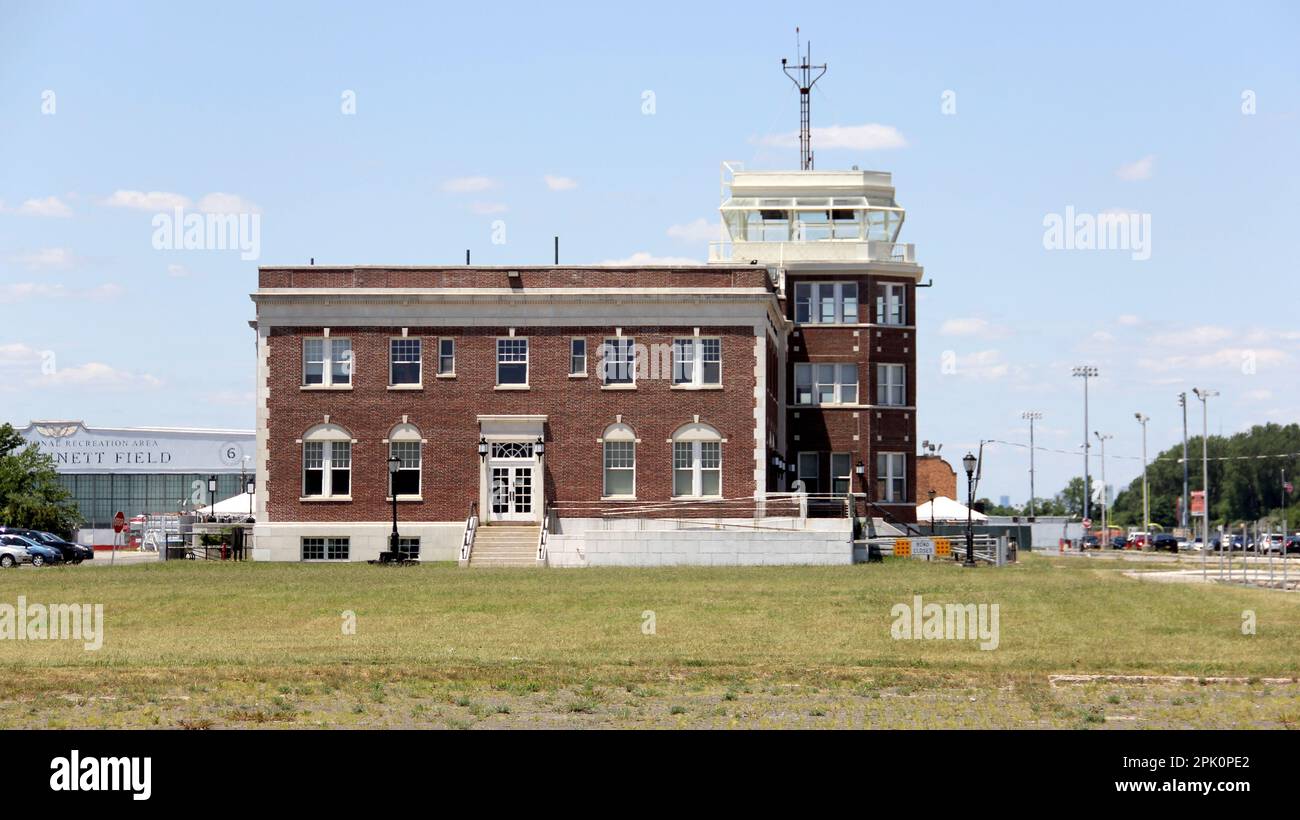 Floyd Bennett Field, Art Deco building of former main terminal and ...
