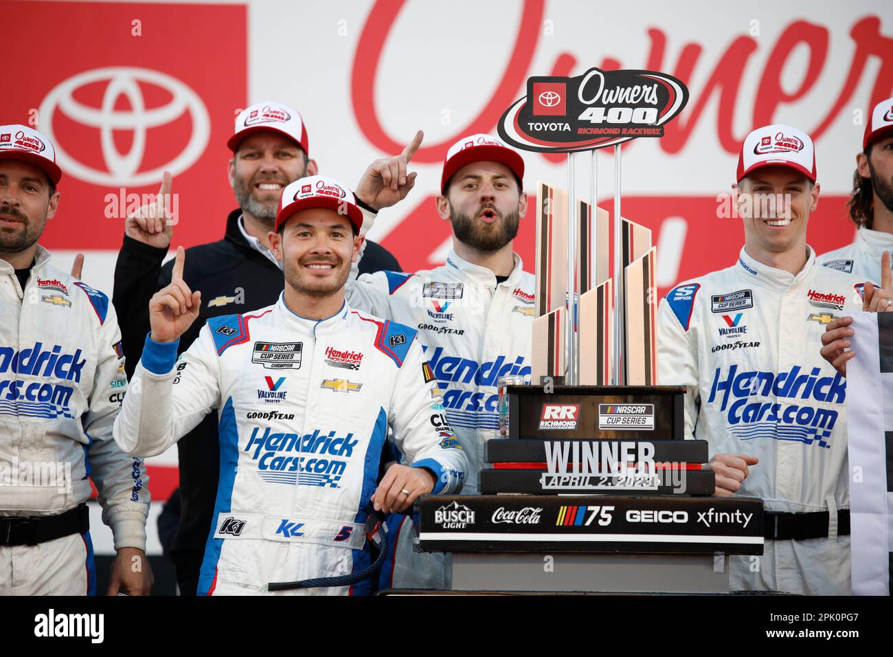 KYLE LARSON wins the Toyota Owners 400 in Richmond, VA, USA Stock Photo ...