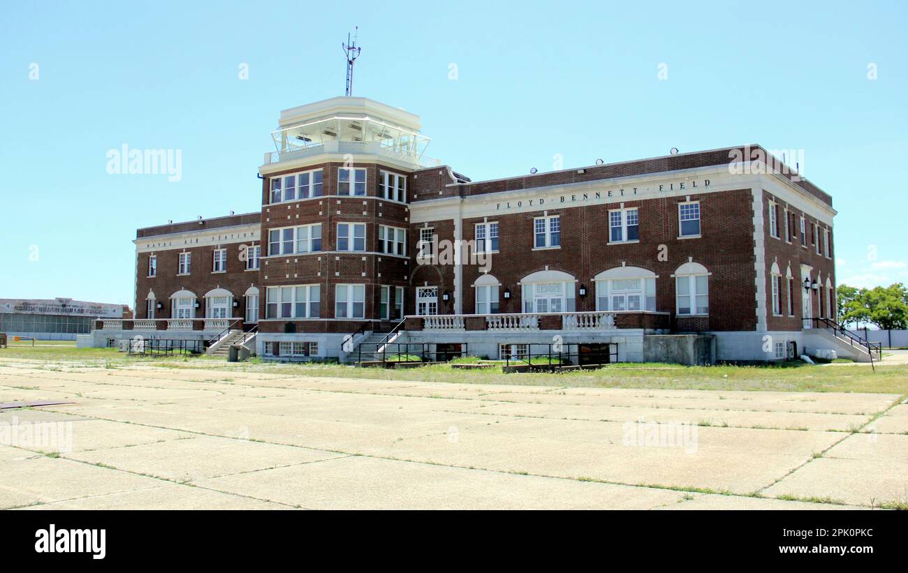 Floyd Bennett Field, Art Deco building of former main terminal and ...