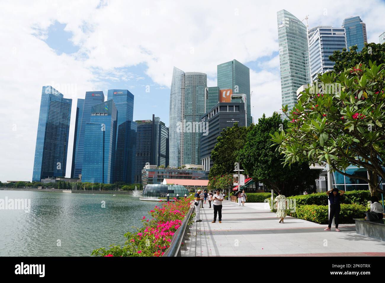Esplanade Drive, Singapore - February 19, 2023 - The view of the ...