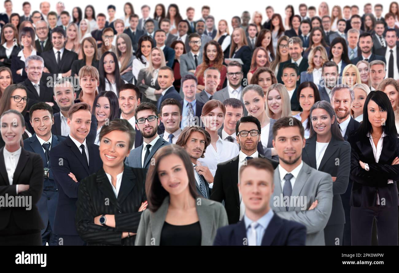 Collage of a large group of face Stock Photo - Alamy