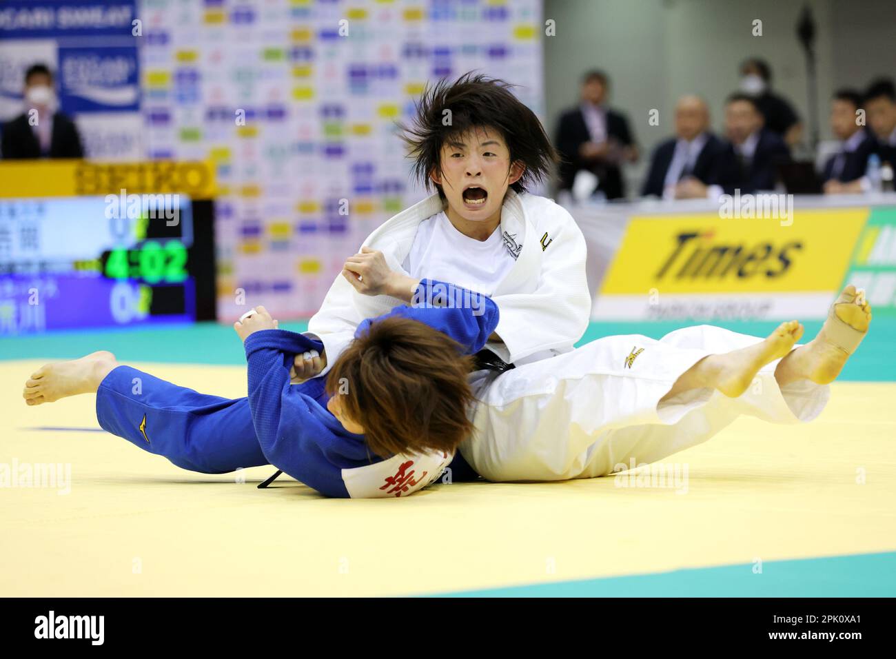Fukuoka, Japan. 1st Apr, 2023. (L-R) Tomoka Arakawa, Hikari Yoshioka Judo : All Japan Selected ...