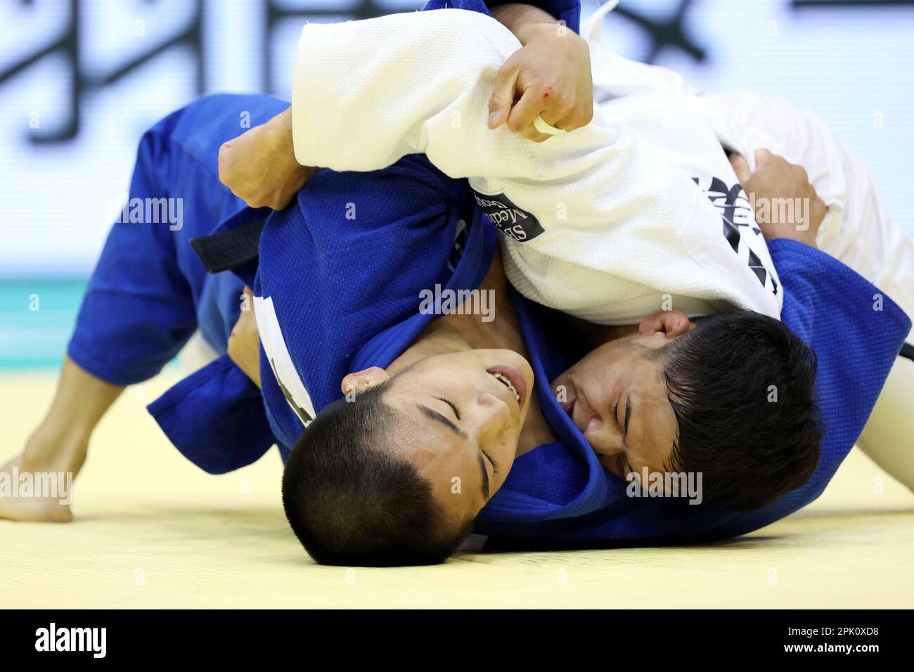 Fukuoka, Japan. 1st Apr, 2023. (L-R) Taiki Nakamura, Ryuju Nagayama ...