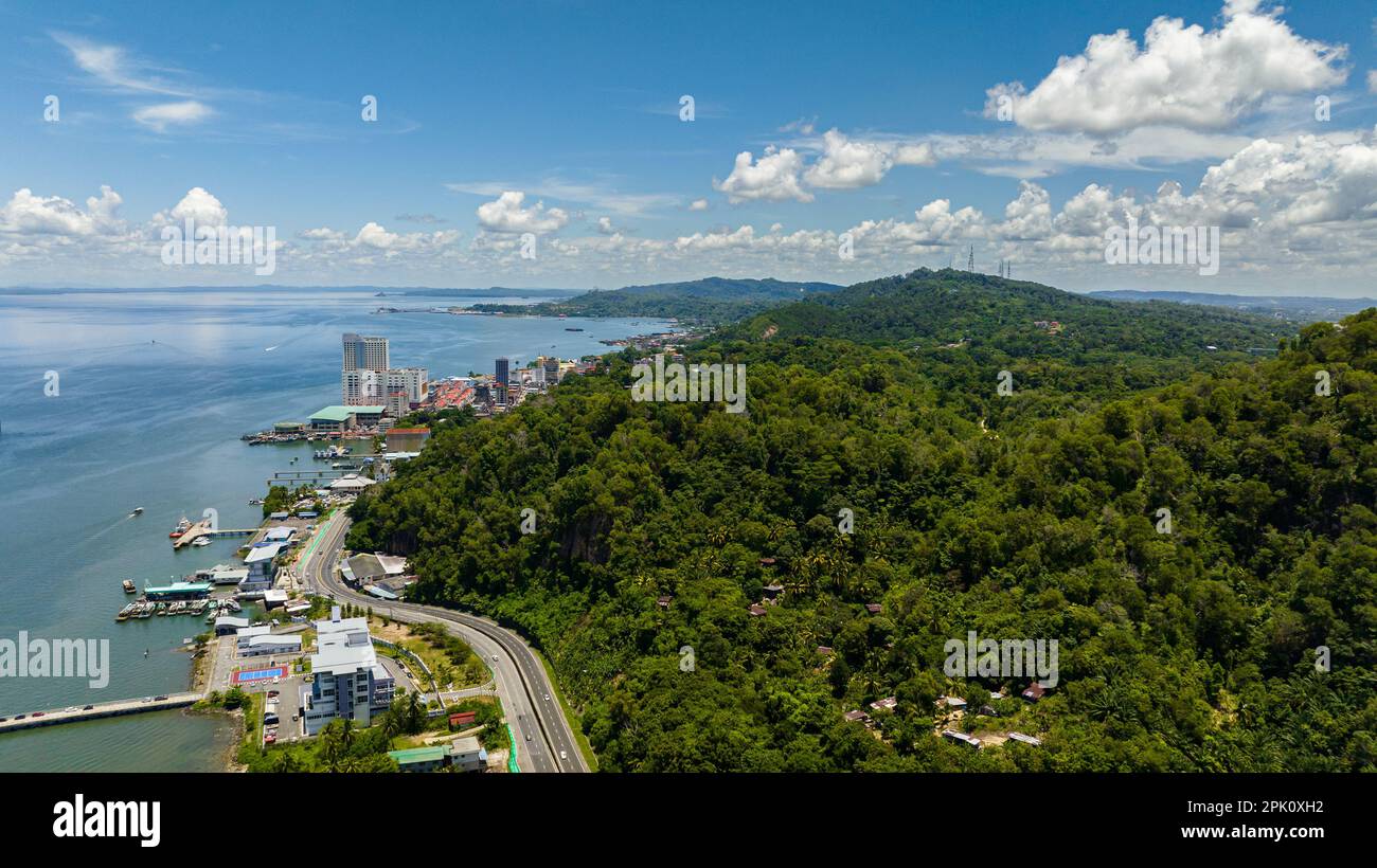 City of Sandakan capital of the Sandakan District in Sabah, Malaysia ...