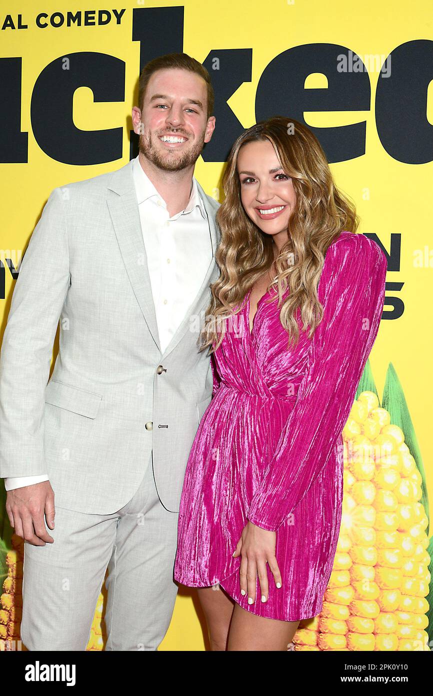 Carly Pearce and boyfriend Riley King attend the Broadway Opening Night ...