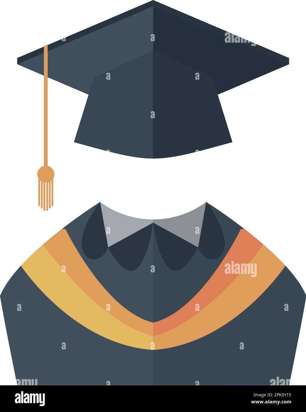 graduation hat and gown Stock Vector Image & Art - Alamy