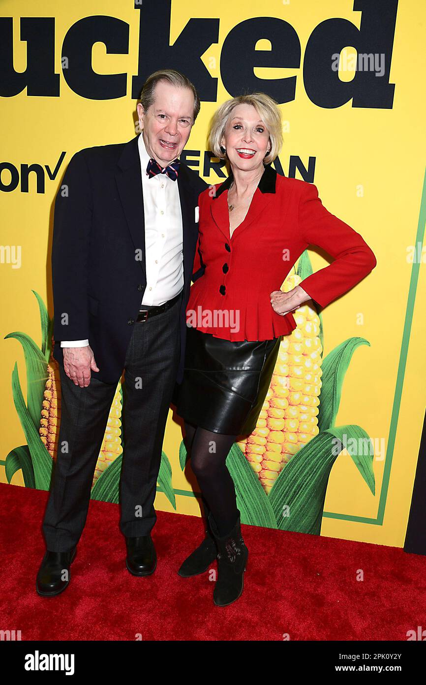 New York, New York, USA, April 4, 2023. Peter Bartlett and Julie Halston attends the Broadway ...