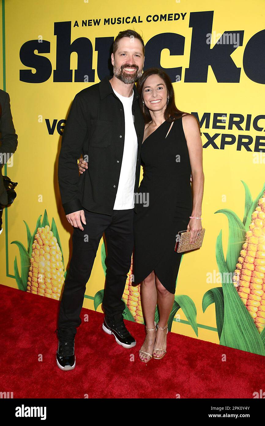 Walker Hayes and wife Laney Beville Hayes attend the Broadway Opening ...