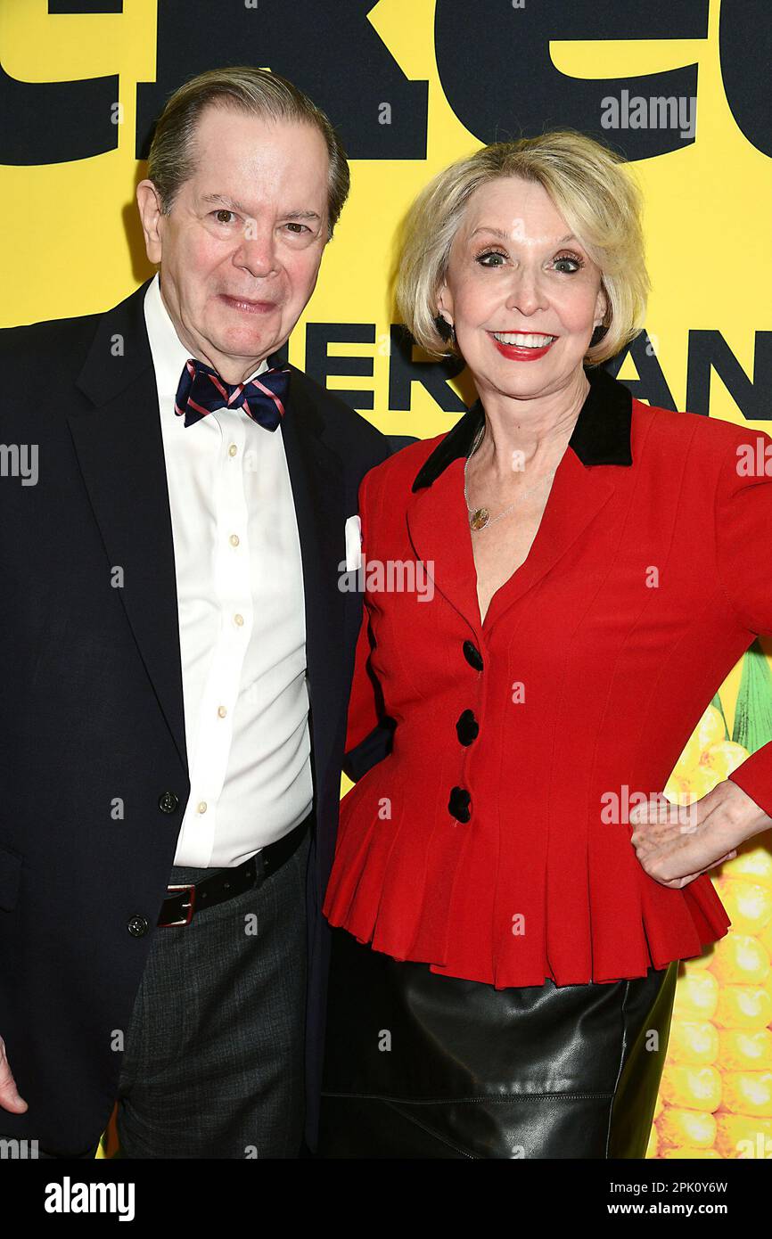 New York, New York, USA, April 4, 2023. Peter Bartlett and Julie Halston attends the Broadway ...