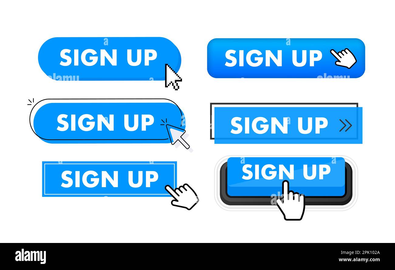 Clicking subscribe button Stock Vector Images - Alamy