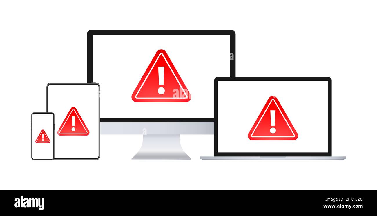 Danger error alerts Stock Vector Images - Alamy