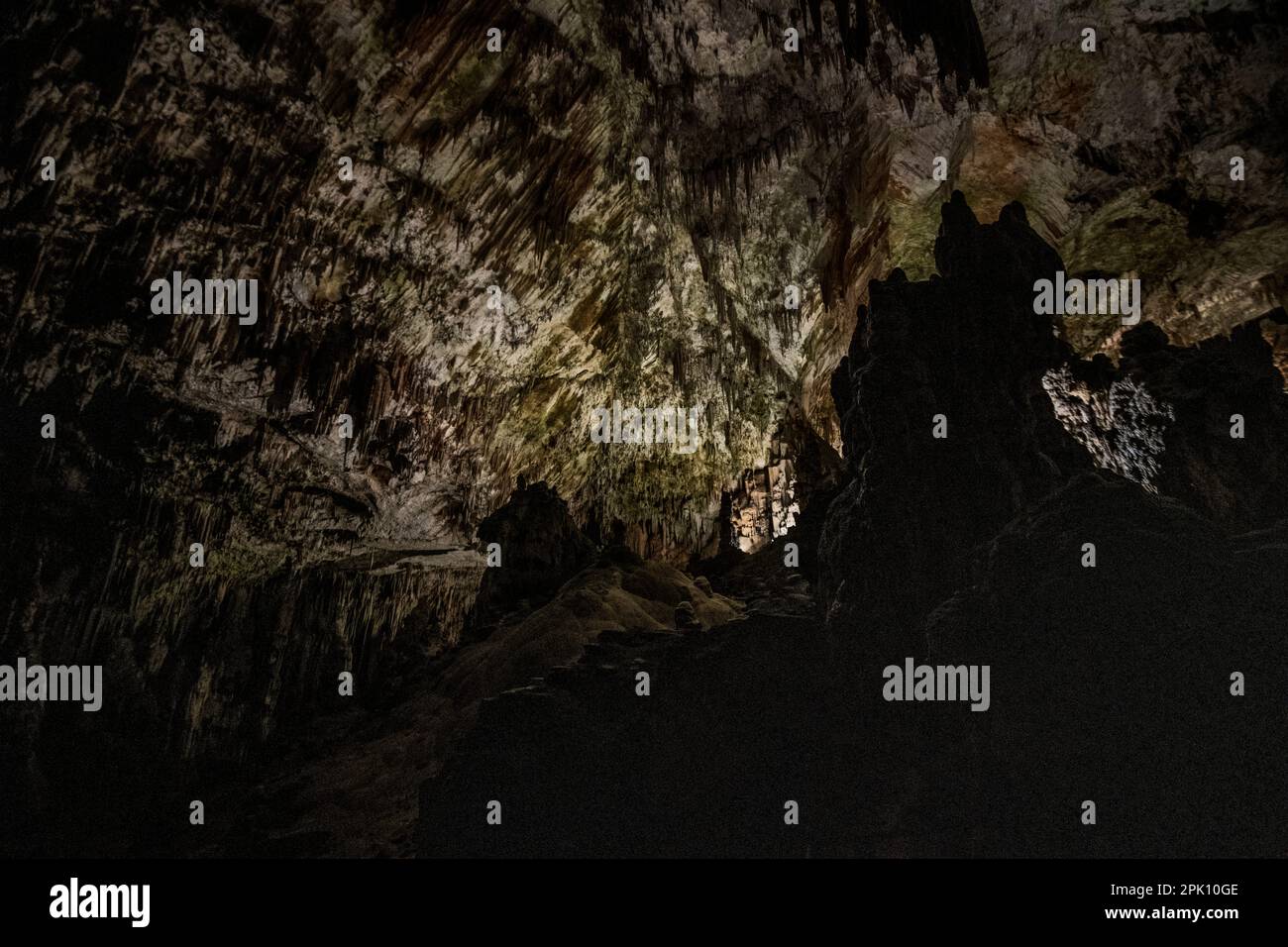 Postojna Cave (Postojnska Jama). Interior from the train ride. Slovenia ...