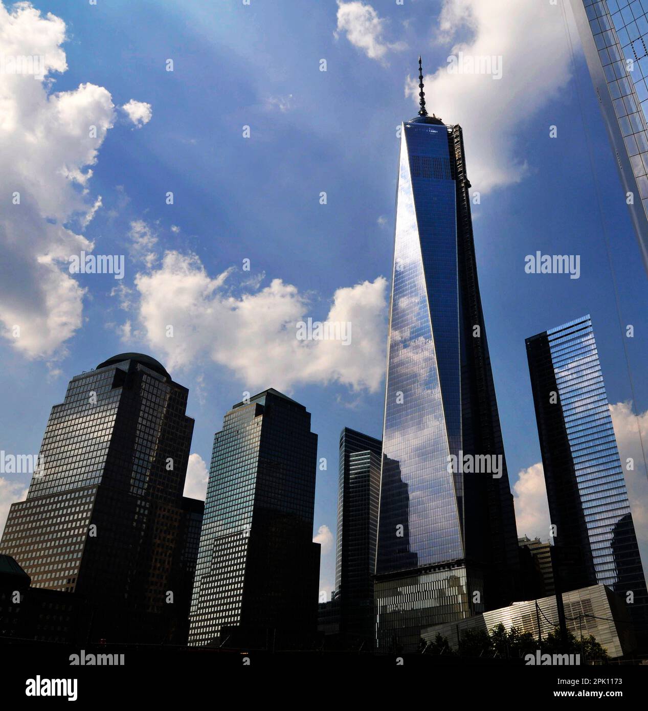 A view of the new WTC complex in downtown Manhattan, New York City, USA ...