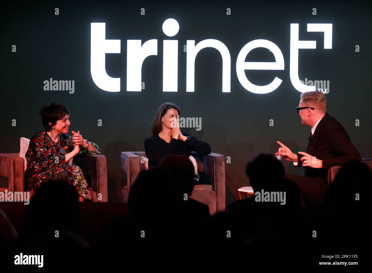 IMAGE DISTRIBUTED FOR TRINET - Jamie Robinson, left, and Lisa Clunie, center, of Joan Creative ...