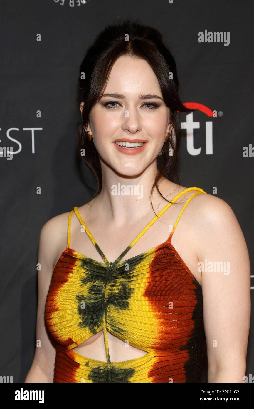 Hollywood, Ca. 4th Apr, 2023. Rachel Brosnahan at PaleyFest 2023 presentation of The Marvelous ...
