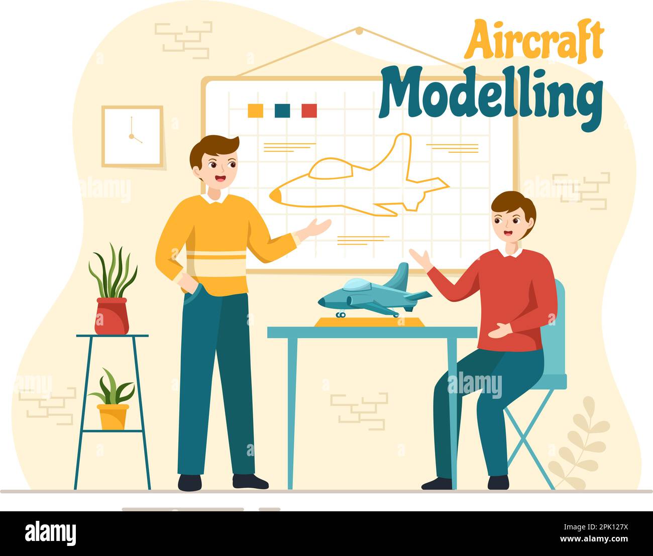 Aircraft Modelling and Crafting Illustration with Assembling or ...
