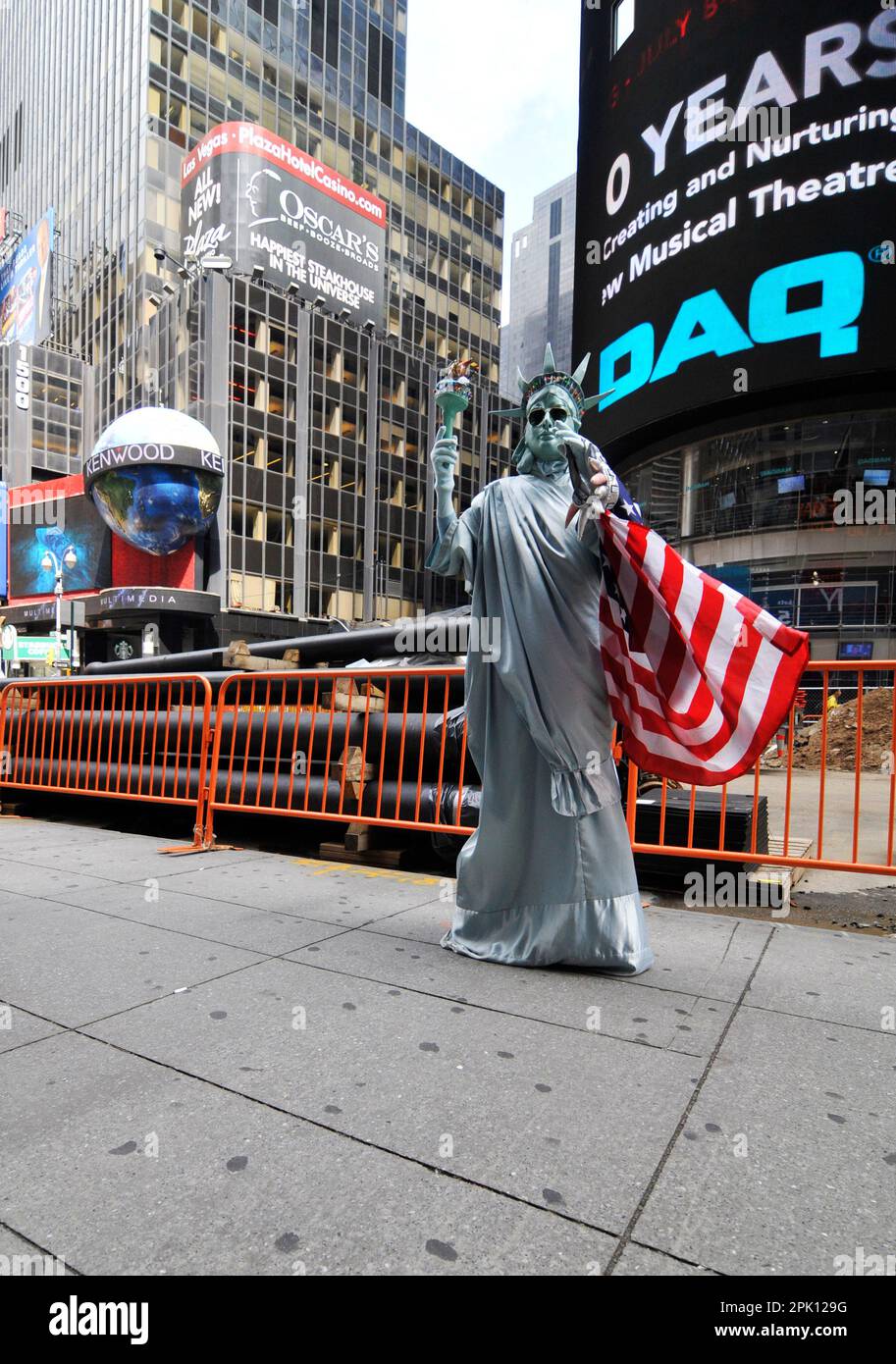 Costumed characters at Times Square, in Manhattan, New York City Stock ...
