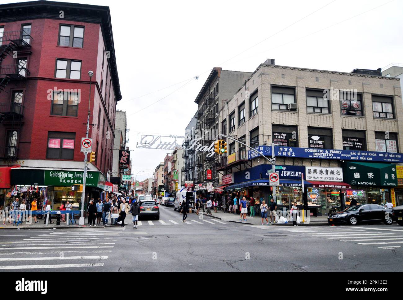 The vibrant Little Italy in Manhattan, New York City, USA Stock Photo ...
