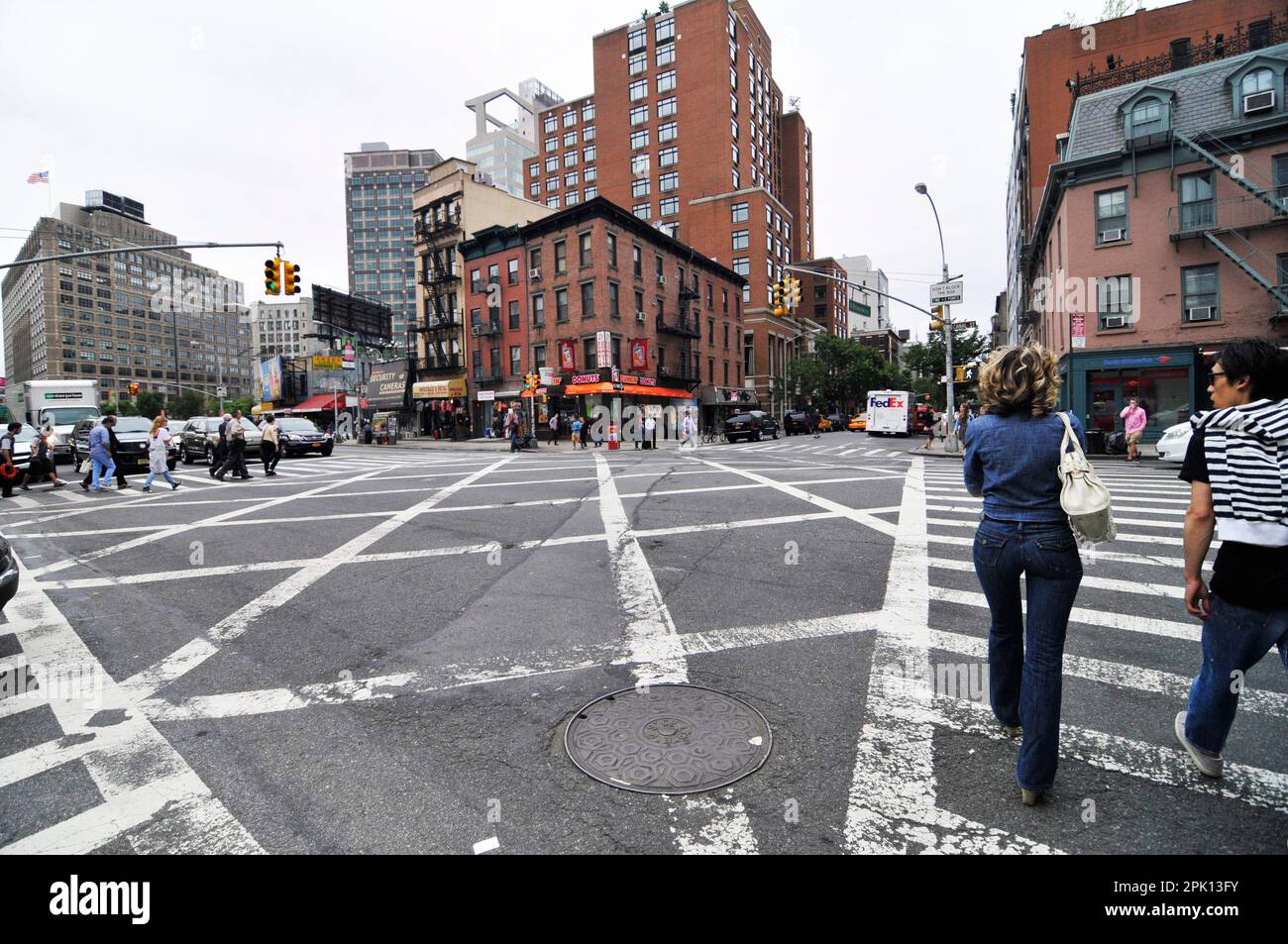 Intersection of Canal street and Broadway in Manhattan, New York City ...
