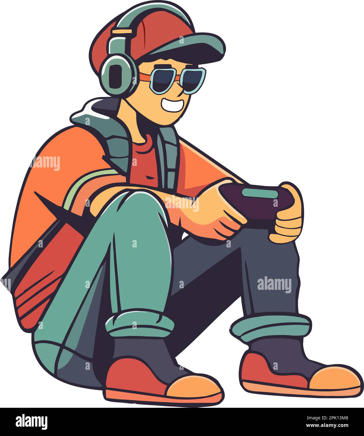 Video game boy playing Stock Vector Images - Alamy