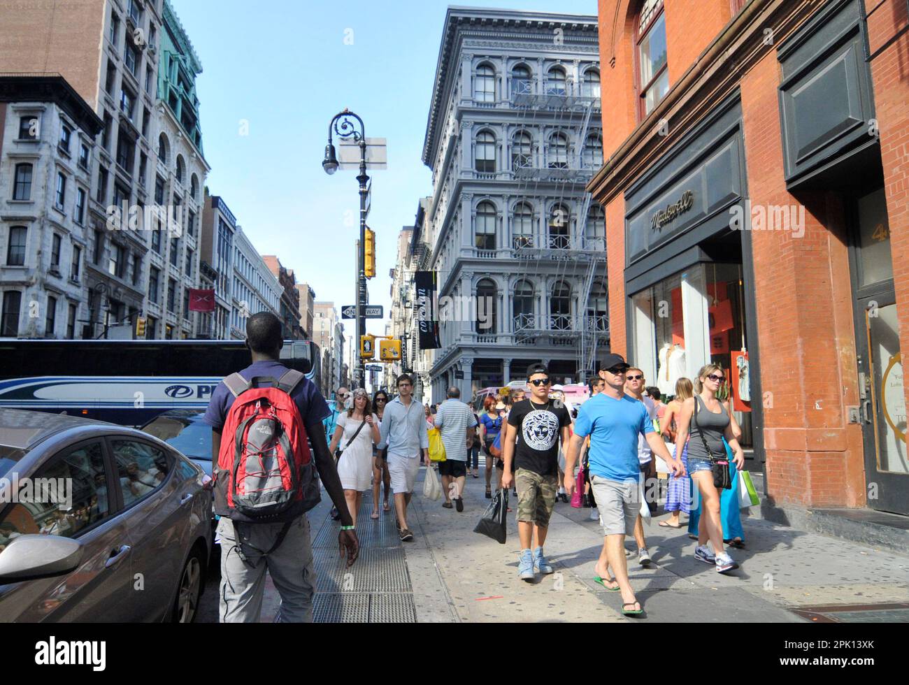 The Vibrant Broadway Avenue in Soho, Manhattan, New York City, USA ...