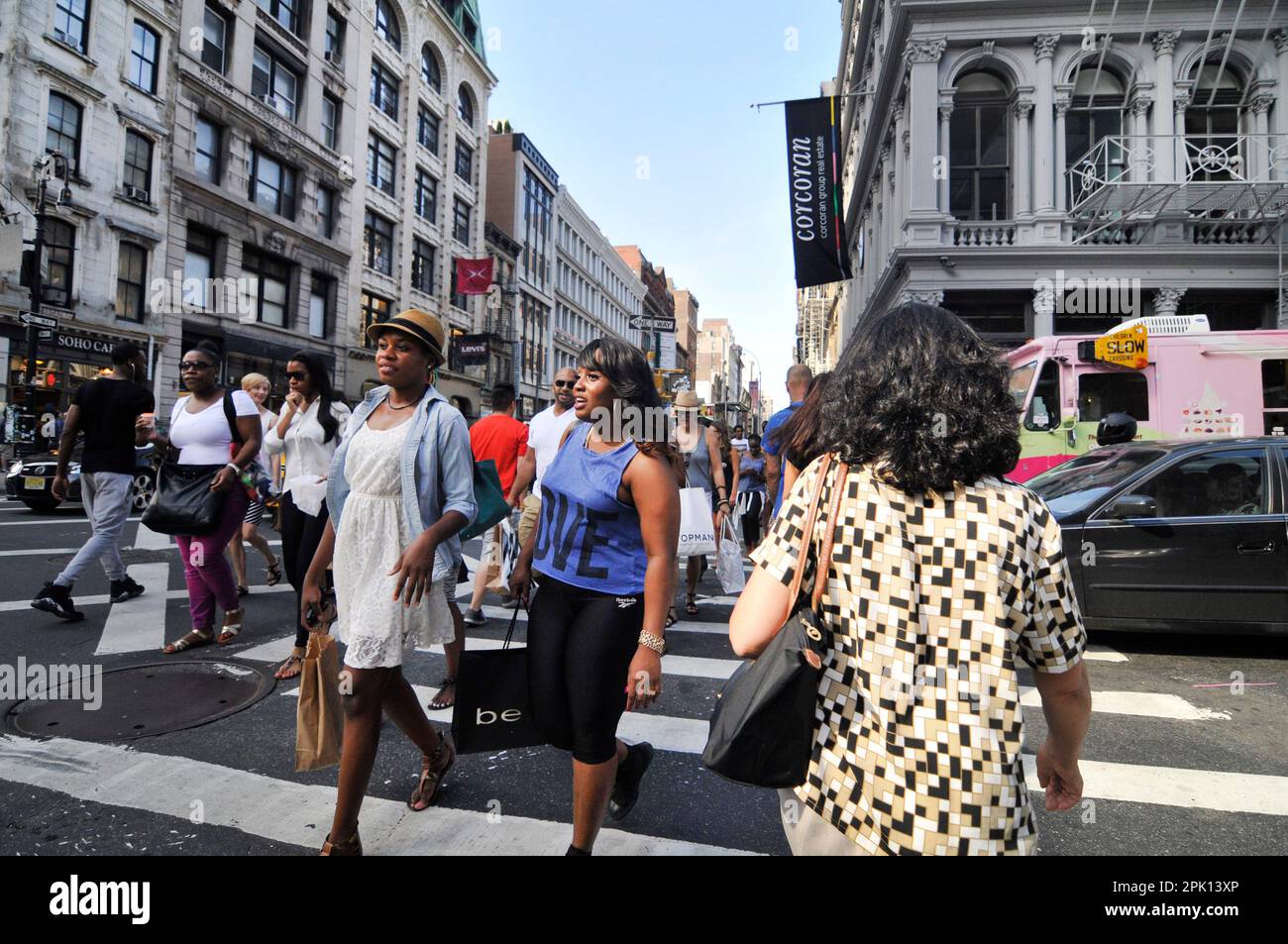 The Vibrant Broadway Avenue in Soho, Manhattan, New York City, USA ...