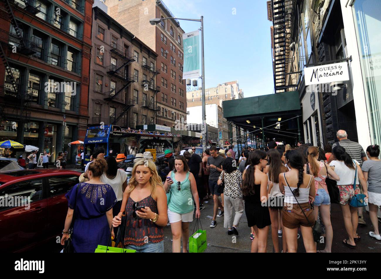 The Vibrant Broadway Avenue in Soho, Manhattan, New York City, USA ...