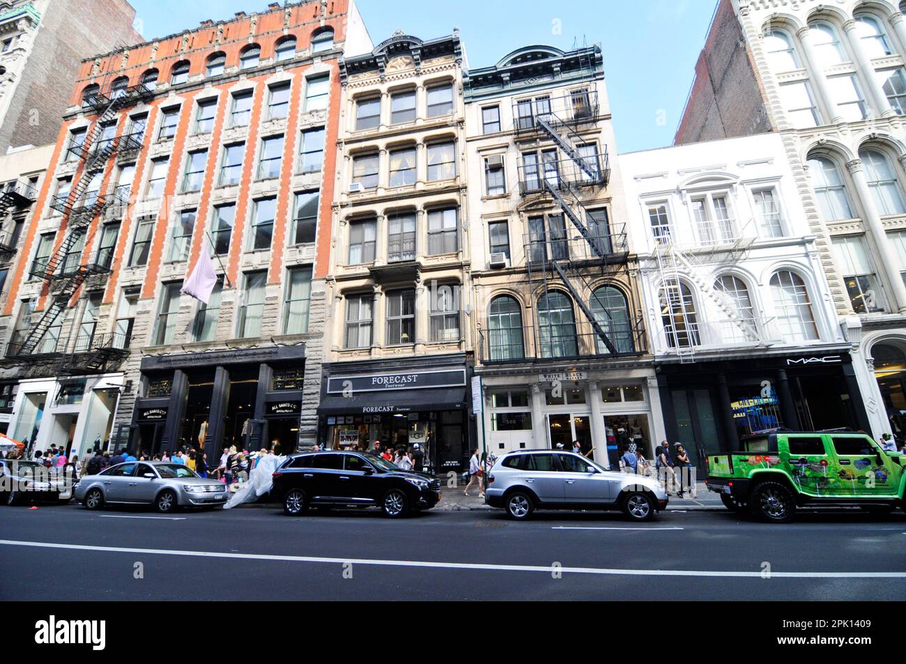 The Vibrant Broadway Avenue in Soho, Manhattan, New York City, USA ...