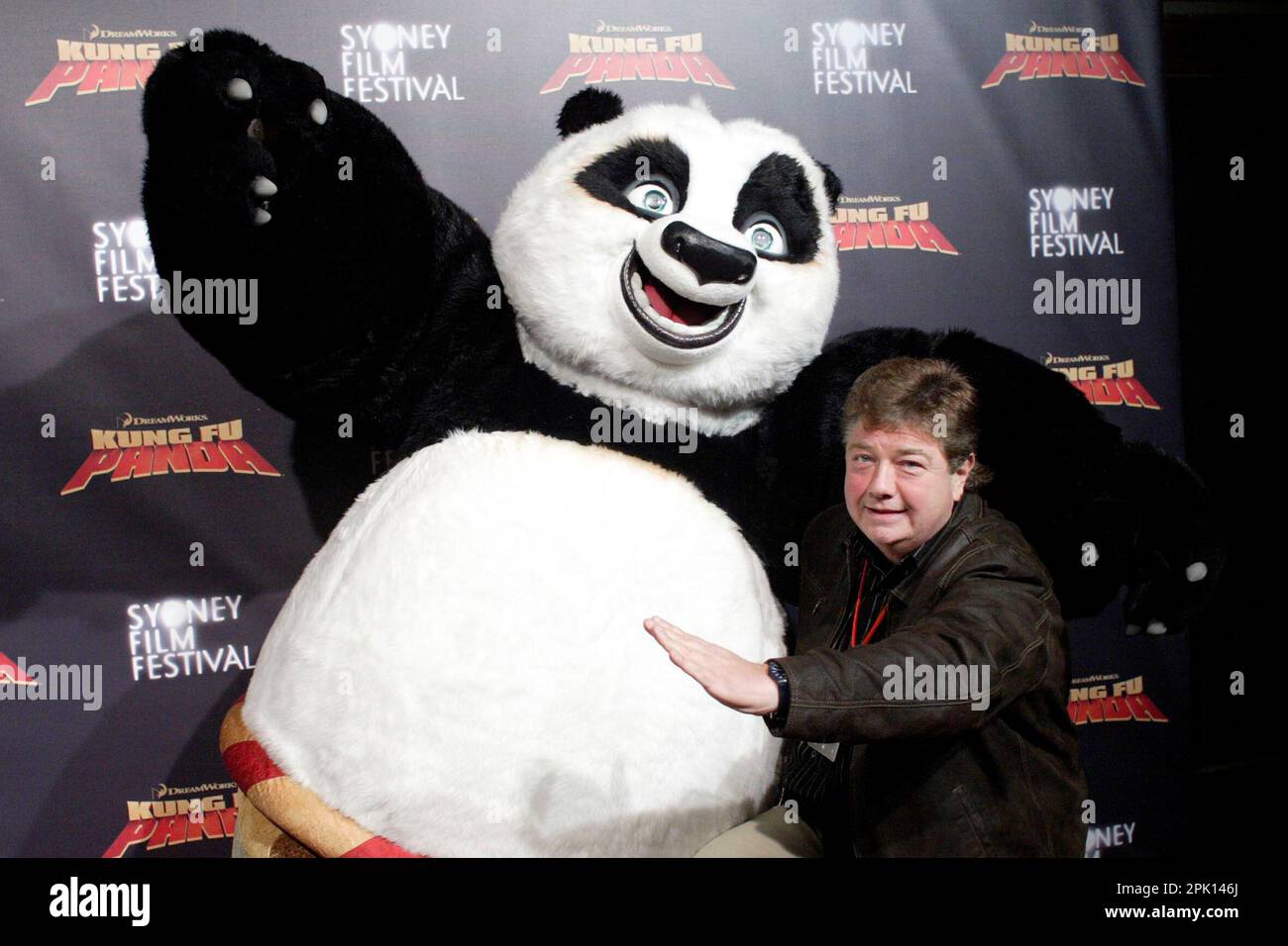 Po the Panda with Jonathan 'Jono' Coleman The premiere of Kung Fu Panda ...