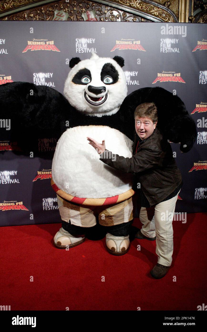 Po the Panda with Jonathan 'Jono' Coleman The premiere of Kung Fu Panda ...