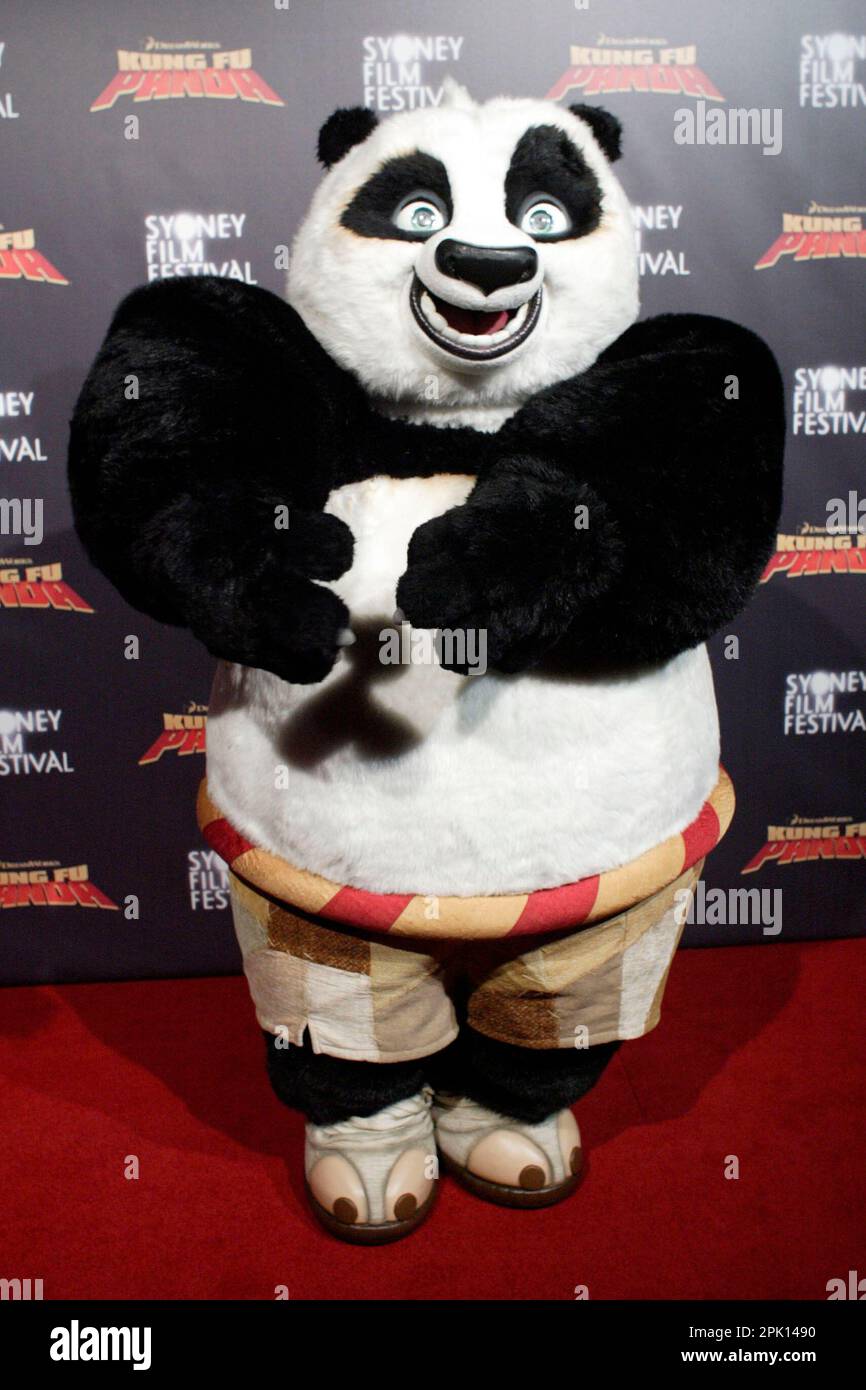 Po the Panda The premiere of Kung Fu Panda at the State Theatre. Sydney ...