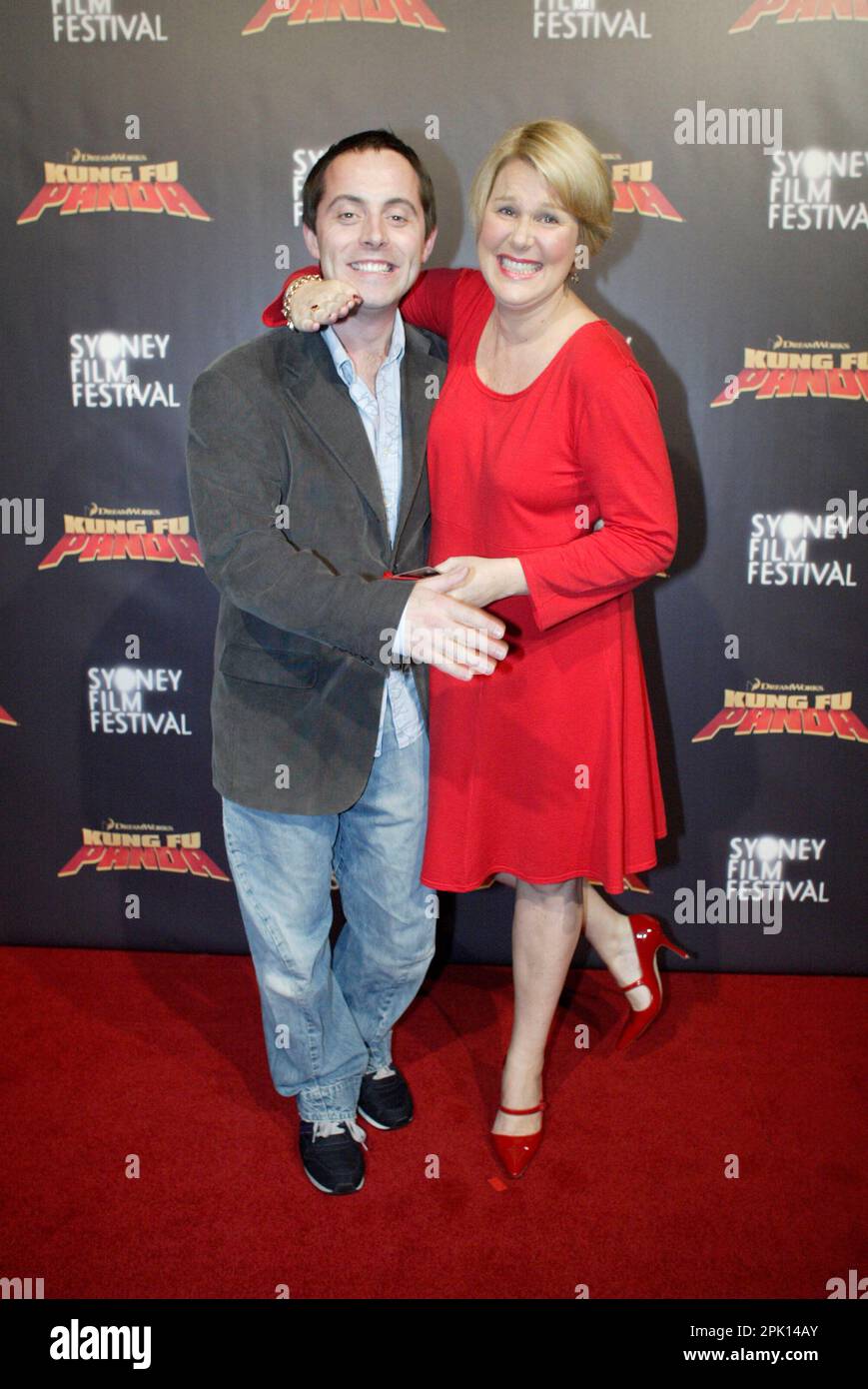 Julia Morris And Dan Thomas The Premiere Of Kung Fu Panda At The State