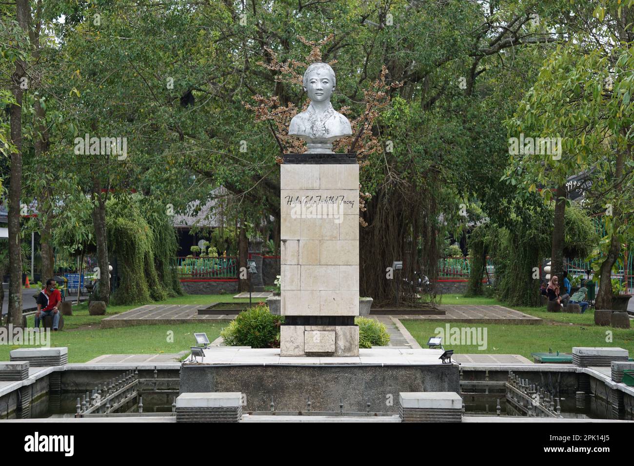 Kartini Monument in Tulung Agung. Kartini is one of Indonesian female ...