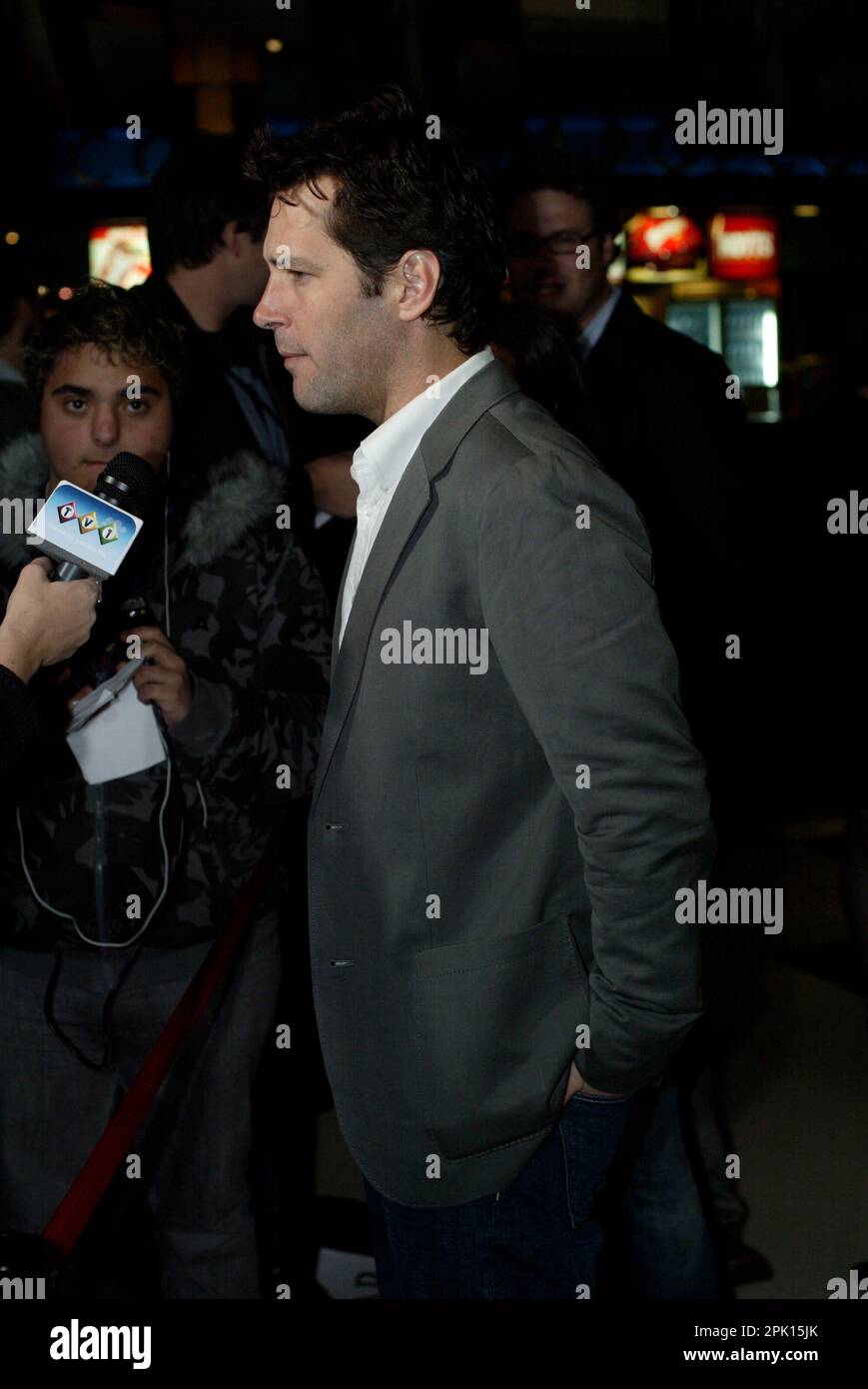 Paul Rudd at the Australian premiere of Knocked-Up. Entertainment ...