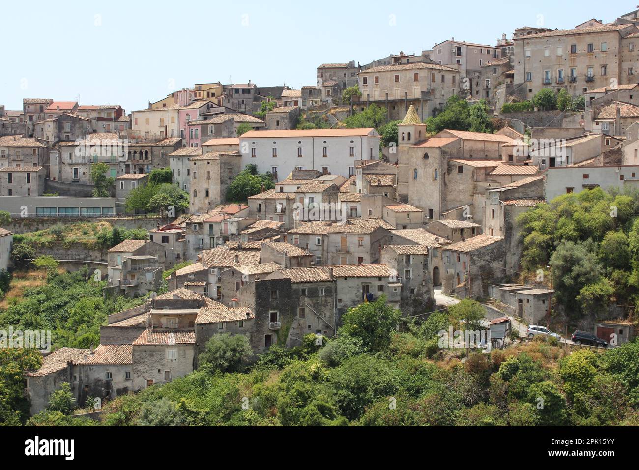 Amalfi coast calabria saracena landscape from the mountains Stock Photo ...