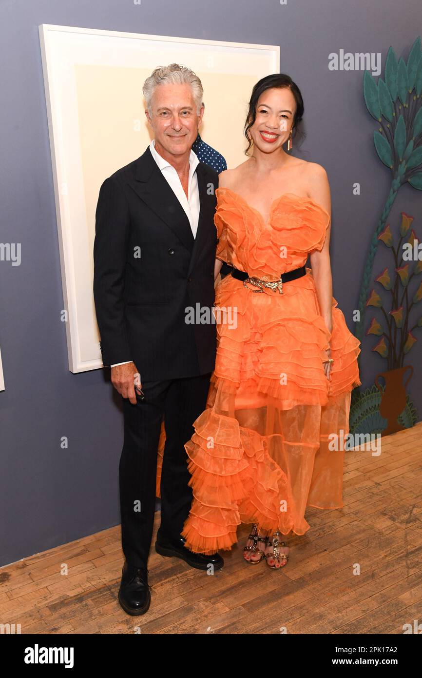 New York, USA. 04th Apr, 2023. David Kratz and Carla Shen attends the ...