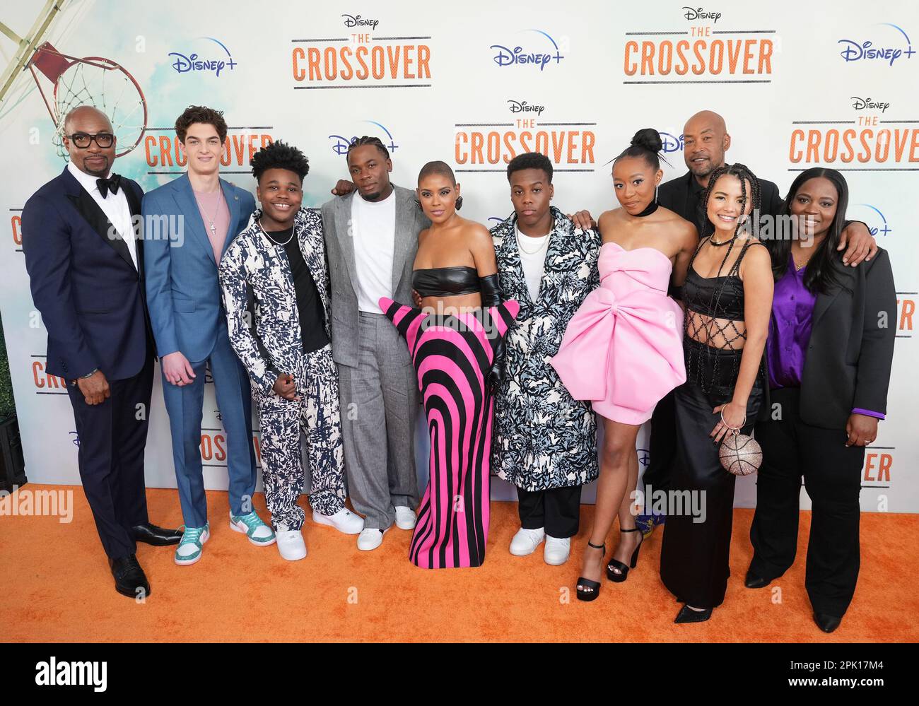Los Angeles, USA. 04th Apr, 2023. (L-R). THE CROSSOVER Cast & Crew ...