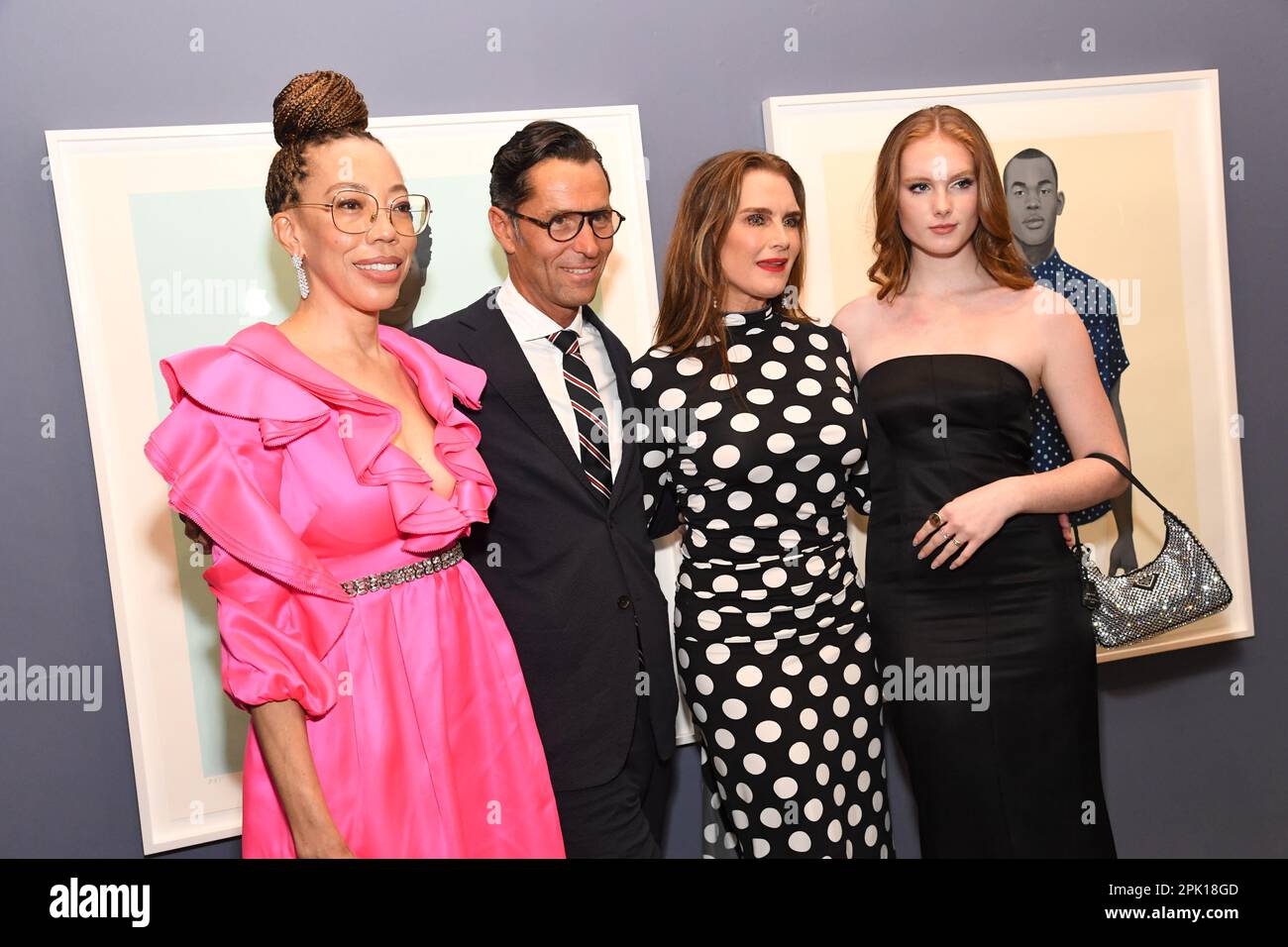 New York, USA. 04th Apr, 2023. Amy Sherald, Greg Unis, Brooke Shields ...