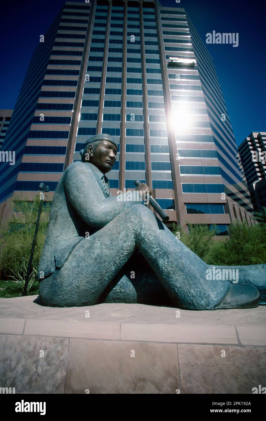 Code Talker Memorial, Phoenix Plaza, Phoenix, Arizona (1989, by Douglas ...