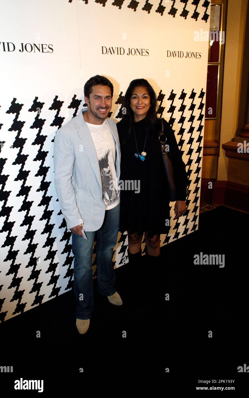 Jamie Durie and girlfriend Nadine Bush at the David Jones department ...