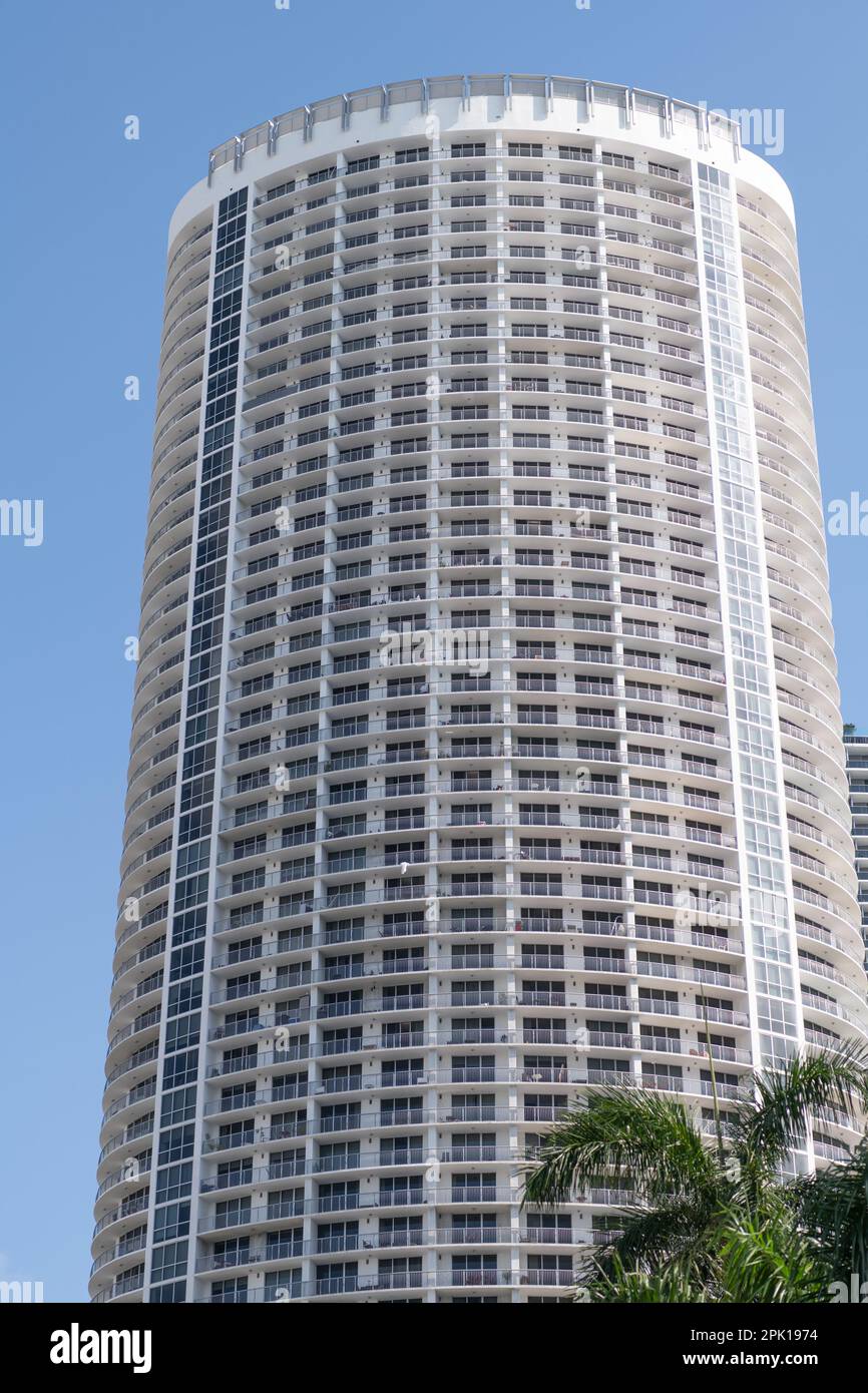 high skyscraper architecture on blue sky, vertical photo. skyscraper ...