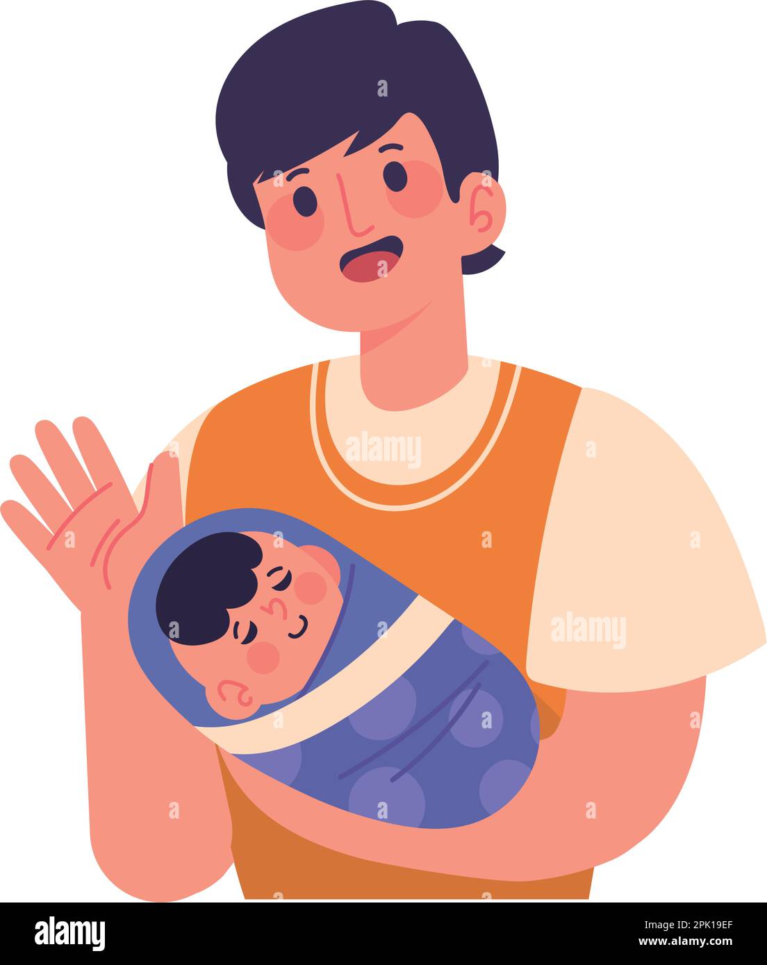 Man carrying baby icon hi-res stock photography and images - Alamy