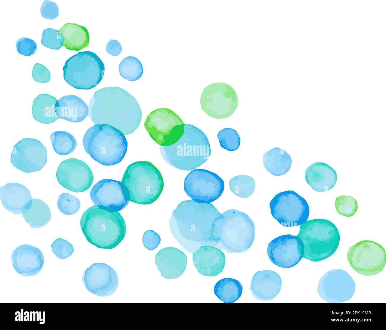 Blue Watercolor Bubbles Vector Illustration Stock Vector Image & Art ...